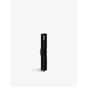 SECRID Miniwallet Crisple Leather And Aluminium Wallet - Mc-black