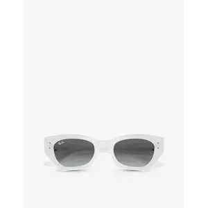 Ray-ban Zena Irregular-frame Sunglasses - White