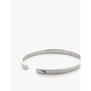 Monica Vinader Solitaire Lab-grown Diamond Bangle - Sterling Silver