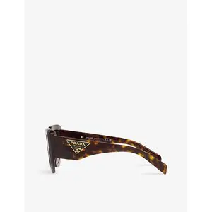 Prada Pr 14zs Irregular Sunglasses - Brown | Editorialist display picture 1