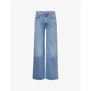 AGOLDE Harper Straight-leg Mid-rise Jeans - Flash (med Marble Ind)