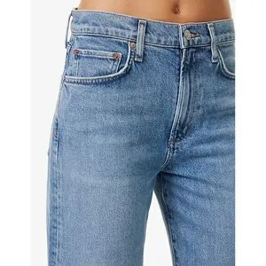 AGOLDE Harper Straight-leg Mid-rise Jeans - Flash (med Marble Ind)