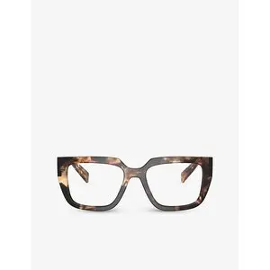 Prada Square-frame Acetate Eyeglasses - Brown