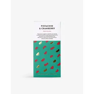 THE CHOCOLATE SOCIETY Pistachio And Cranberry White Chocolate Bar 80g - One-color