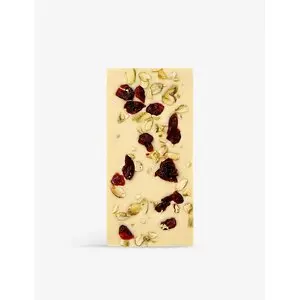 THE CHOCOLATE SOCIETY Pistachio And Cranberry White Chocolate Bar 80g