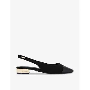 Carvela Amelia Sling-back Faux-leather Pumps - Black