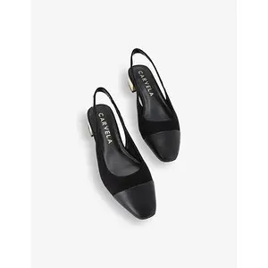 Carvela Amelia Sling-back Faux-leather Pumps - Black