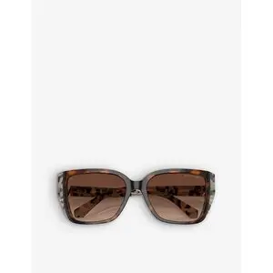 Michael Kors Acadia Rectangle Sunglasses - Brown