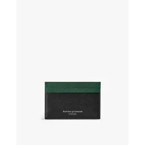 ASPINAL OF LONDON Slim Brand-plaque Leather Card Holder