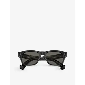 Oliver Spencer Birell Sun Pillow-frame Sunglasses - Black