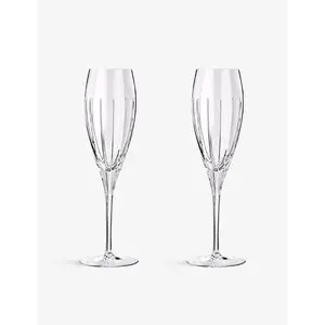 Christofle Iriana Crystal Champagne Flutes Set Of Two - One-color