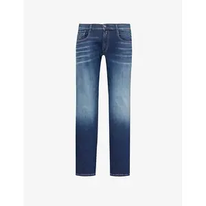 REPLAY Anbass Regular-fit Slim-leg Jeans - Dark Blue