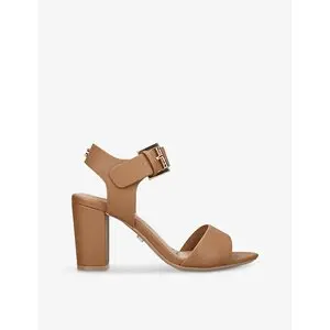 Carvela Logo-embellished Heeled Sandals - Tan