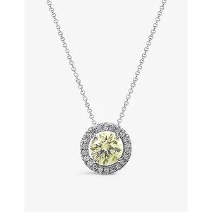CARAT* LONDON Gwen Round Pendant Necklace - Silver