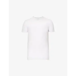 Falke Pack Of Two Daily Comfort V-neck Stretch-cotton T-shirts - White