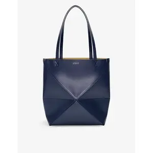 Loewe Leather Tote Bag - Abyss Blue