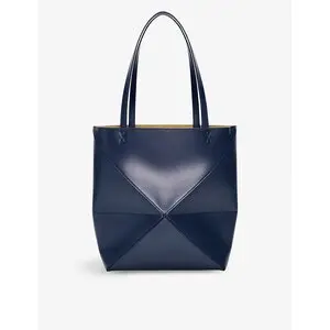 Loewe Leather Tote Bag - Abyss Blue