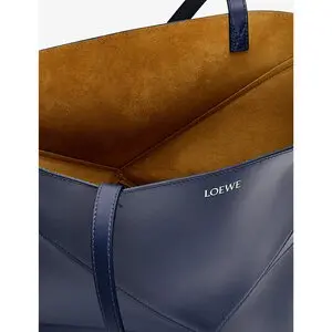 Loewe Leather Tote Bag - Abyss Blue