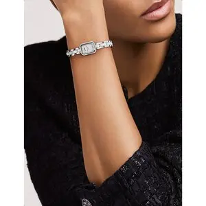 Chanel Première Ceramic And Diamond Quartz Watch - Silver