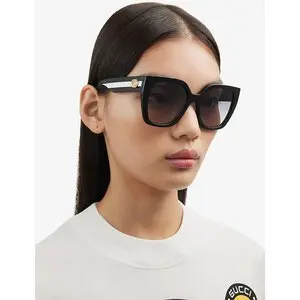 Gucci Gg1300s Butterfly Sunglasses - Black