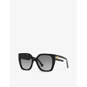Gucci Gg1300s Butterfly Sunglasses - Black