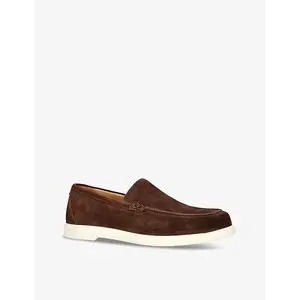 LOAKE Tuscany Suede Loafers - Dark Brown