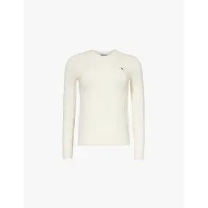 Polo Ralph Lauren Logo-embroidered Cable-knit Wool And Cashmere Jumper - Authentic Cream