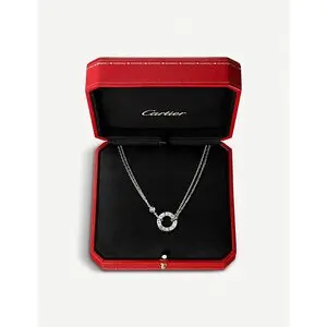 Cartier Love 18ct White-gold And 0.03ct Diamond Necklace