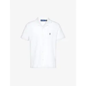Ralph Lauren Regular-fit Terry-texture Cotton And Polyester-blend Shirt - White