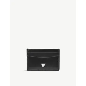 ASPINAL OF LONDON Logo-embellished Leather Card Holder - Black