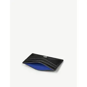 ASPINAL OF LONDON Logo-embellished Leather Card Holder - Black
