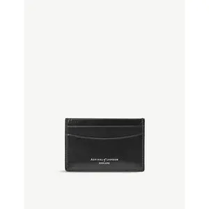 ASPINAL OF LONDON Logo-embellished Leather Card Holder - Black