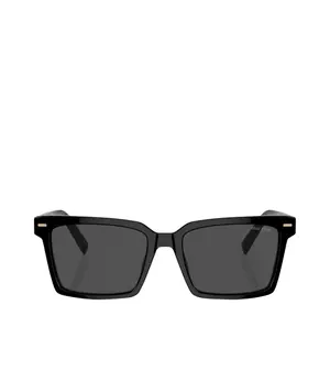 Miu Miu Mu 13zs Rectangle Sunglasses - Black