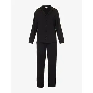 THE NAP CO Relaxed-fit Patch-pocket Stretch-jersey Pyjama Set - Soot