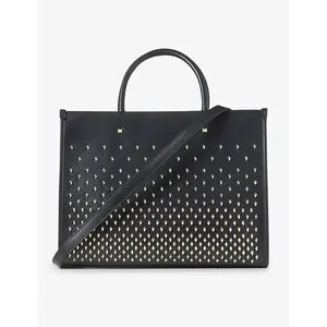 JIMMY CHOO Avenue Medium Leather Tote Bag