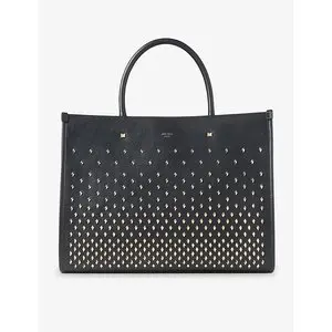 JIMMY CHOO Avenue Medium Leather Tote Bag