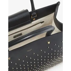 JIMMY CHOO Avenue Medium Leather Tote Bag