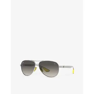 Ray-ban Scuderia Ferrari Metal Sunglasses - Silver