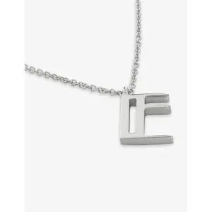 Monica Vinader E Letter-charm Pendant Necklace - Sterling Silver