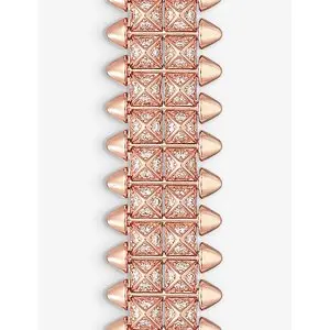 Cartier Clash De 18ct And Diamond Bracelet - Rose Gold