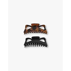KITSCH Jumbo Claw Clip Set - Black/brown