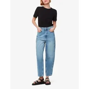 Whistles Authentic Barrel-leg Mid-rise Jeans