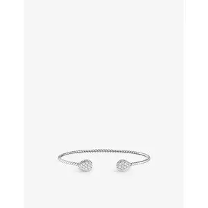 Boucheron Serpent Bohème Double Motif 18ct White-gold And 0.26ct Diamond Bracelet - White Gold