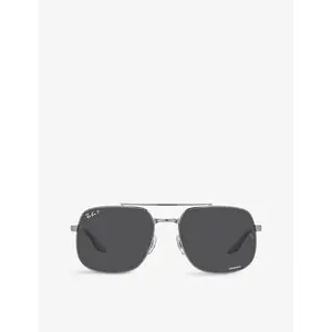 Ray-ban Polished-metal Sunglasses - Grey