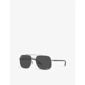 Ray-ban Polished-metal Sunglasses - Grey