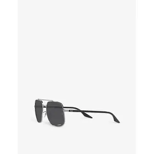 Ray-ban Polished-metal Sunglasses - Grey