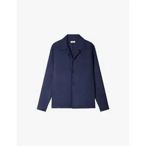 Sandro Spread-collar Woven Shirt - Midnight Blue