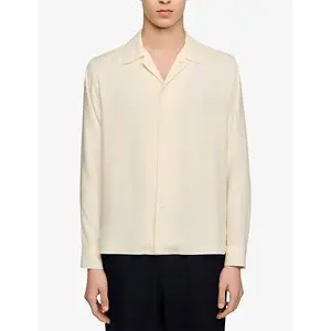Sandro Spread-collar Woven Shirt - White