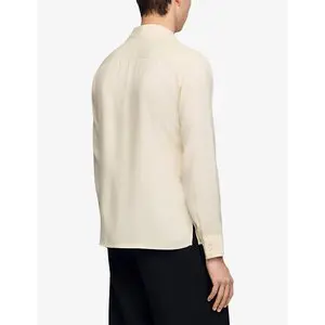 Sandro Spread-collar Woven Shirt - White