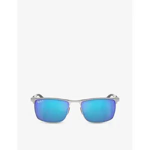 Ray-ban Scuderia Ferrari Rectangle Sunglasses - Silver